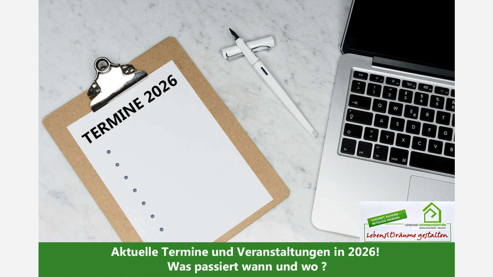Termine und Aktivitäten 2026 | Verband Wohneigentum e. V.