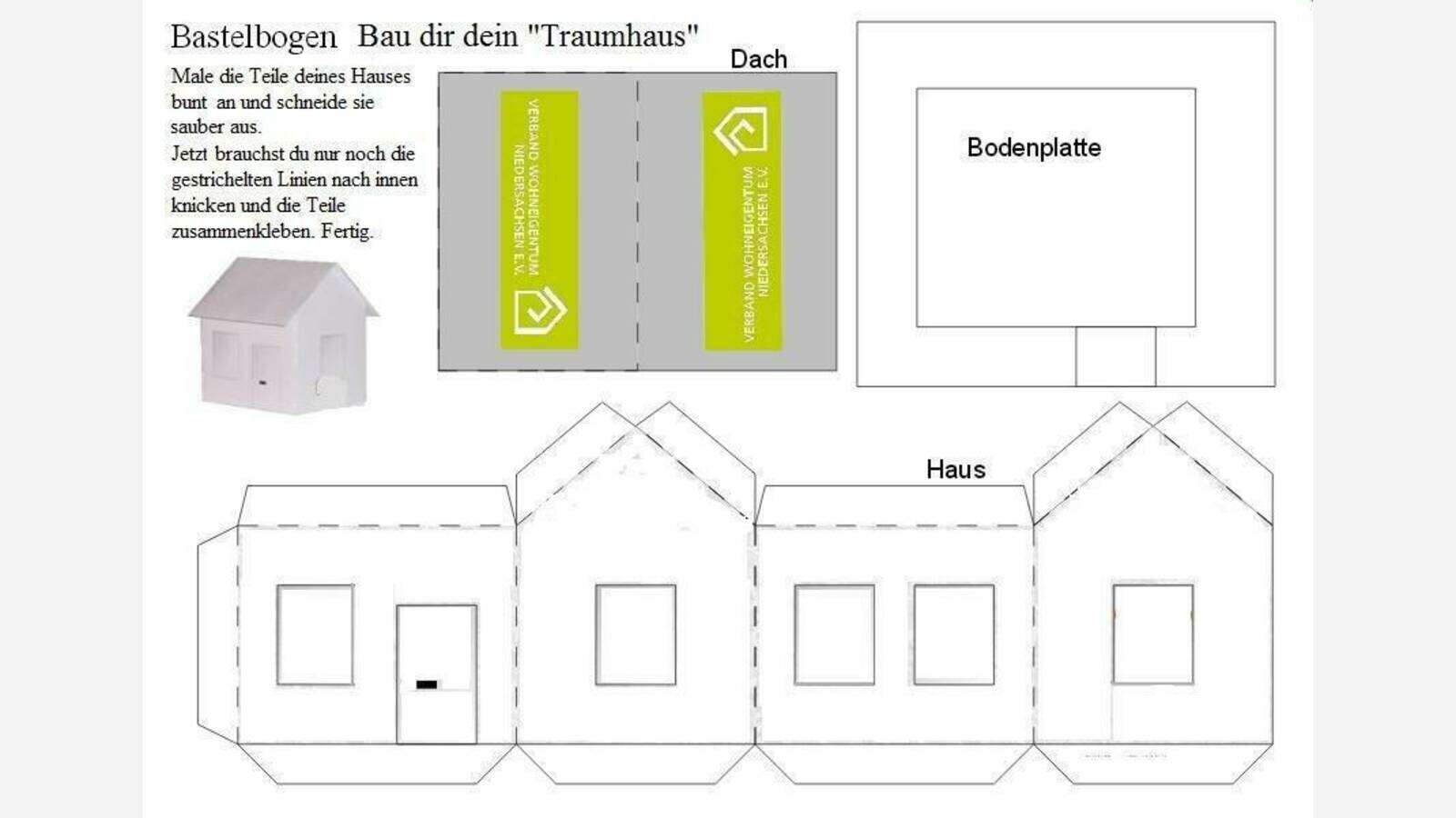 Spannende Bastelbogen Haus Zum Ausdrucken Kostenlos Fotos